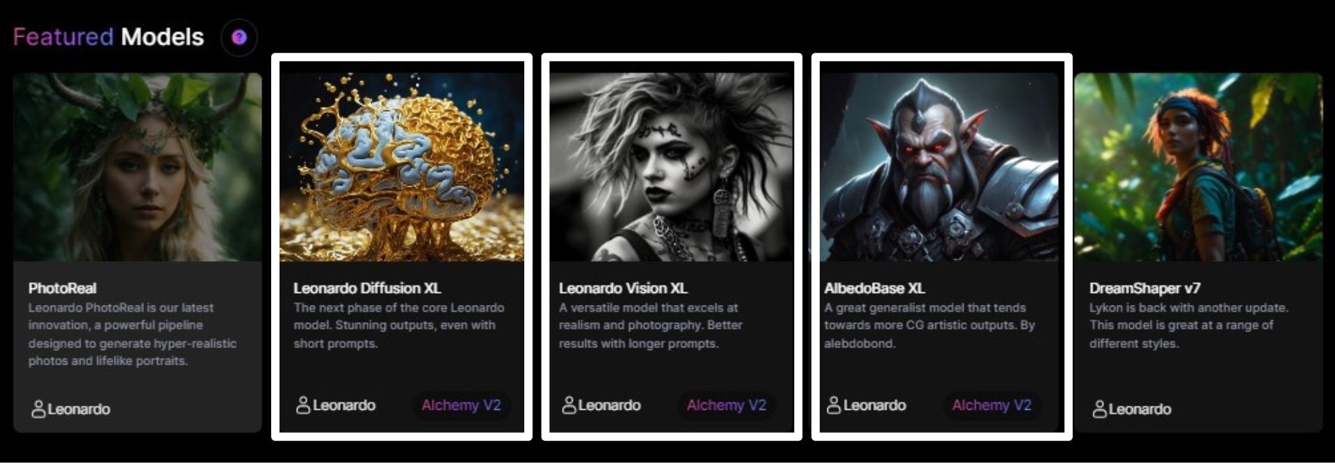 Leonardo.Ai Model Alchemy V2シリーズの特徴 | のぼりきブログ
